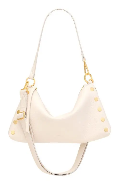 HAMMITT Medium Kyle Leather Shoulder Bag - Calla Lily White/brushed Gold