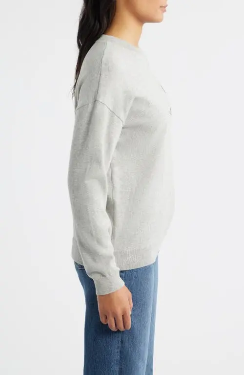 Bobeau Martini Crewneck Cotton Sweater