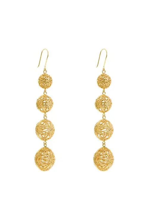 FREYA ROSE Ava Statement Earrings - Gold