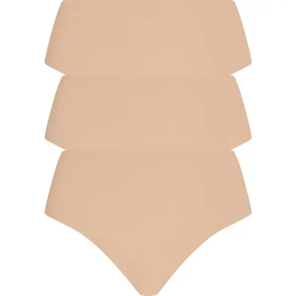 Commando Classic 3-pack High Rise Thongs - Multi-pack Tan