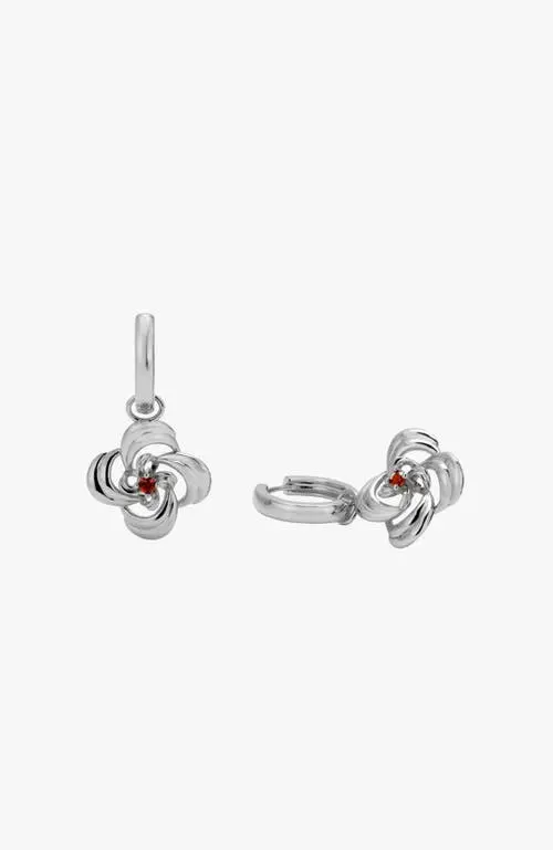 SEREIA OFFICIAL Camilla Hoop Earrings - White Gold
