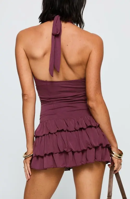 Princess Polly Ruffle Halter Mini Dress