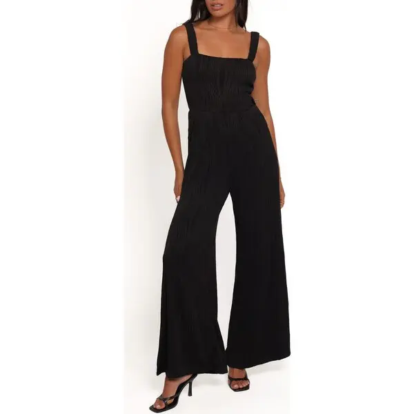 PETAL & PUP Wide Leg Jumpsuit - Black