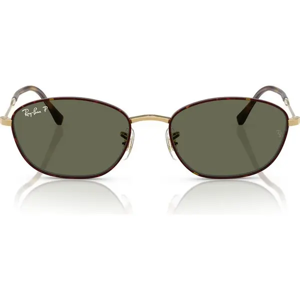 Ray-ban Irregular Polarized Sunglasses - Green Grad