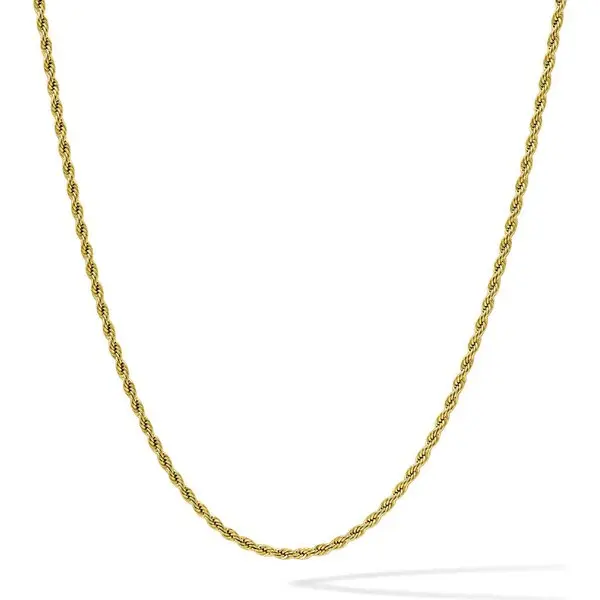 VINCERO Rope Chain Necklace - Gold
