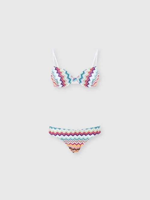 Missoni Balcony Bikini In Viscose Lam - Multicoloured