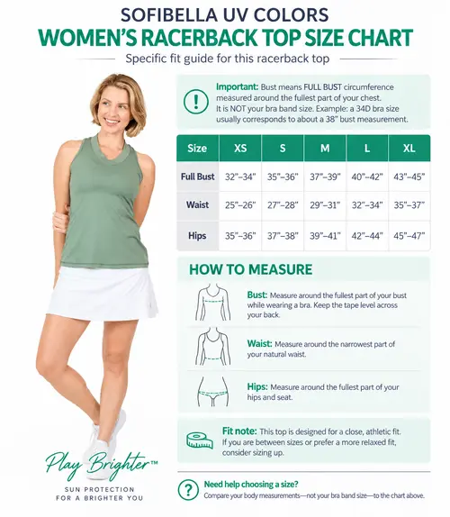 SOFIBELLA Racerback Tennis Tank Top - Army