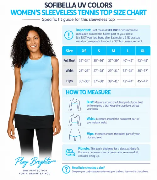 SOFIBELLA Sleeveless Tennis Shirt - Cloud