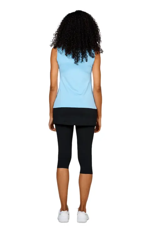 SOFIBELLA Sleeveless Tennis Shirt - Cloud
