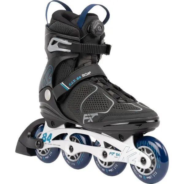 K2 F.i.t. 84 Boa Inline Skates - Gray/blue