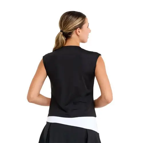 SOFIBELLA Cap Sleeve Tennis Tank