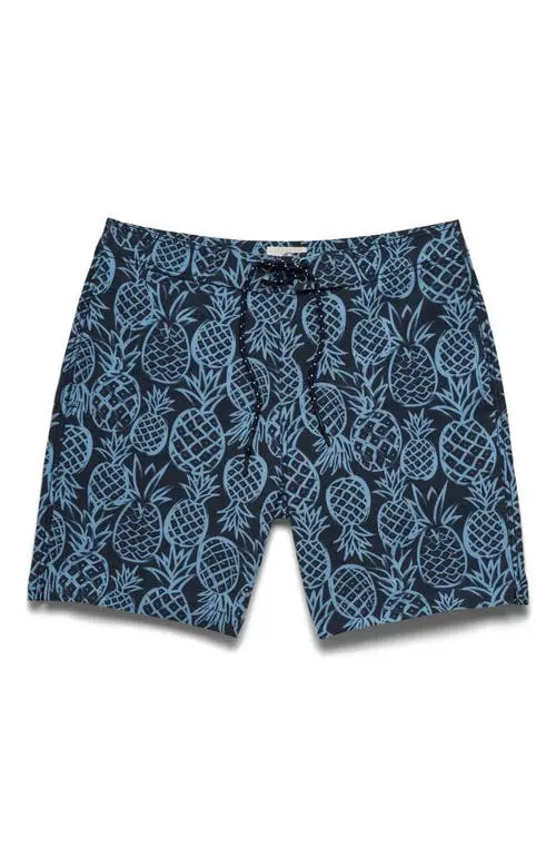 SURFSIDE SUPPLY CO. Duke 7.25" Pineapple Boardshort - Blue