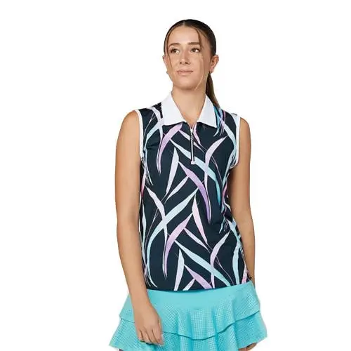 SOFIBELLA Sleeveless Golf Polo
