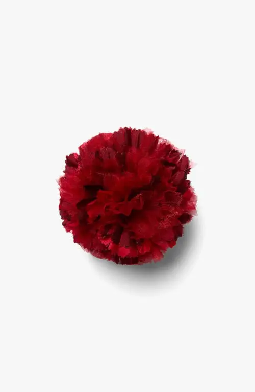 HELENA SIMON The Carnation Floral Brooch - Red