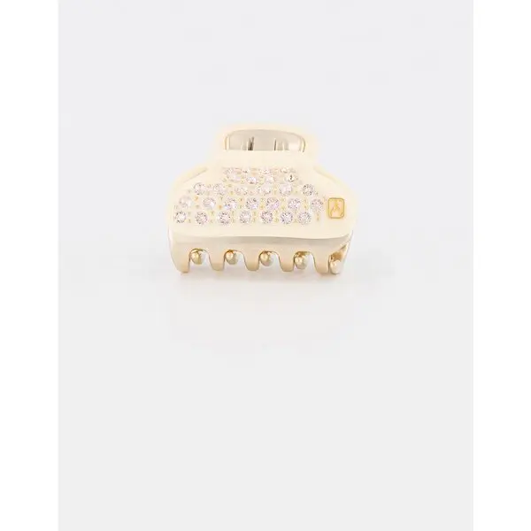 Alexandre De Paris Vendôme Small Crystal Hair Claw Clip - Ivory