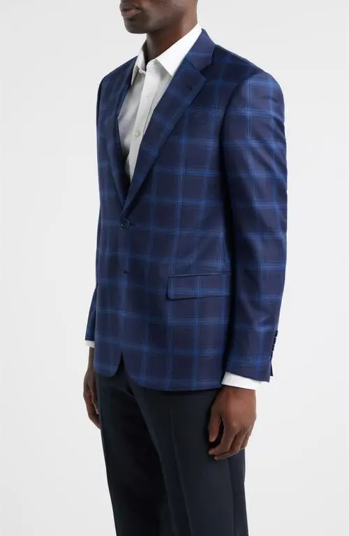 Emporio Armani Windowpane Check Virgin Wool Sport Coat