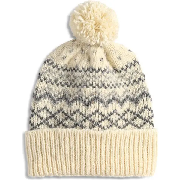 Thom Browne Fair Isle Float Jacquard Wool & Mohair Beanie - White