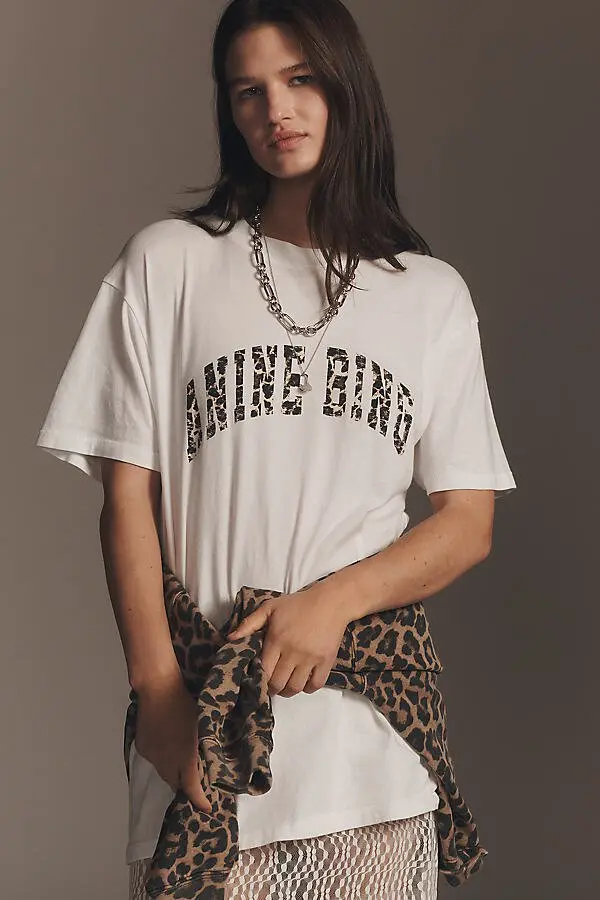 ANINE BING Walker Graphic Tee - Ivory