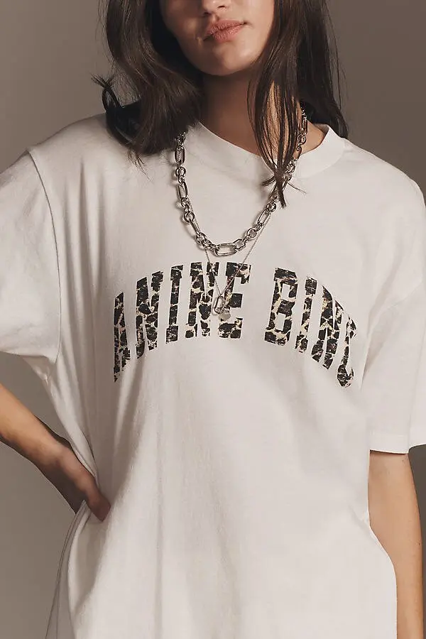 ANINE BING Walker Graphic Tee - Ivory