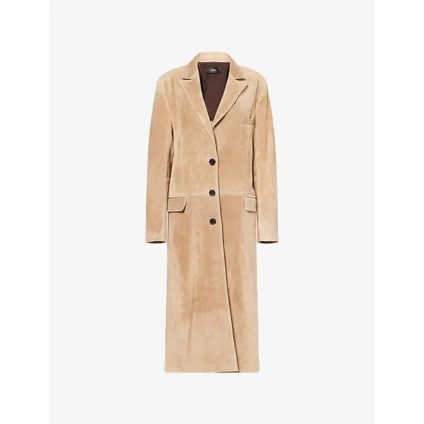 ARMA Alissa Notch-lapels Suede Coat