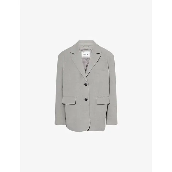 TALA Single-breasted Oversized Woven Blazer