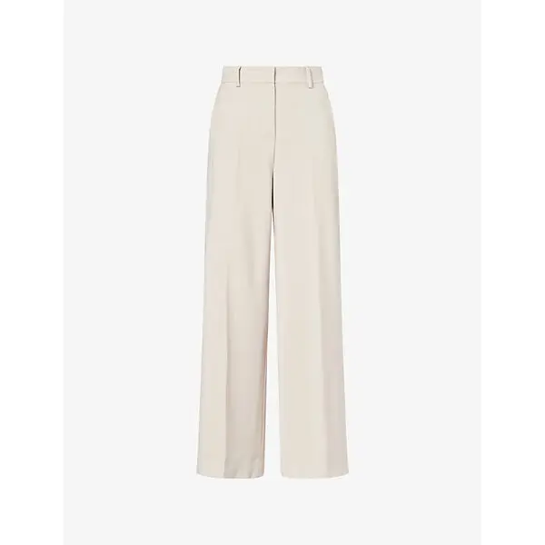 Max Mara Corone Wide-leg Woven Trousers - Sand