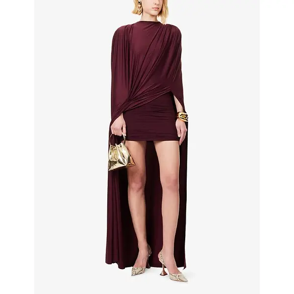 DEME Alexandra Draped Mini Dress