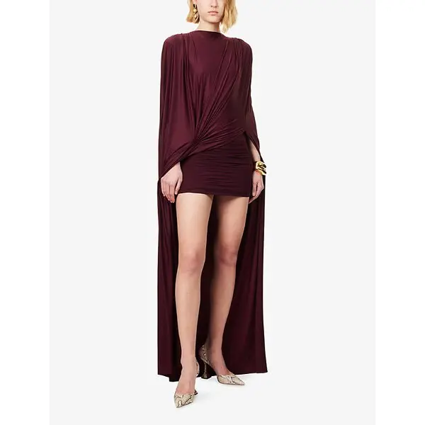 DEME Alexandra Draped Mini Dress