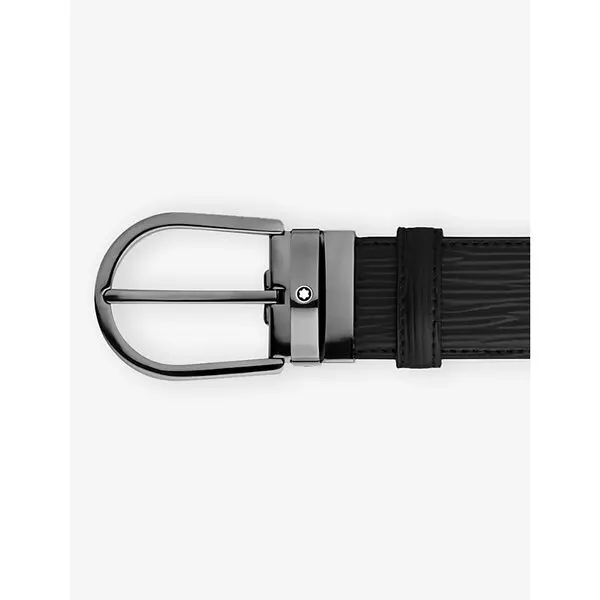 Montblanc Horseshoe Buckle Leather Belt - Multi-coloured