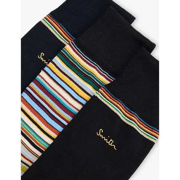 Paul Smith Signature Striped Cotton-blend Socks 3-pack - Multicolour