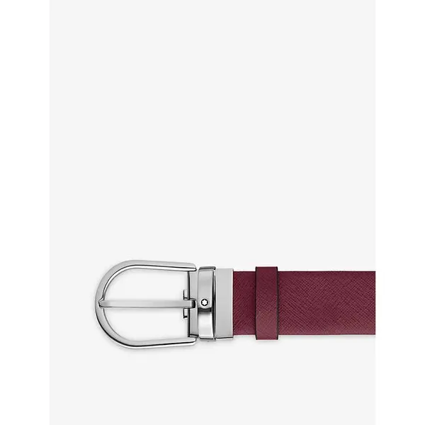 Montblanc Horseshoe Buckle Leather Belt