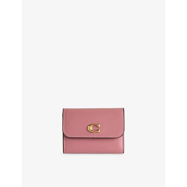 COACH® Essential Leather Card Holder - B4/peony