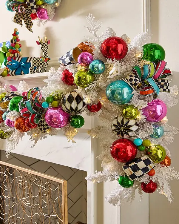 MACKENZIE-CHILDS Confetti Christmas Garland, 71 - One-color