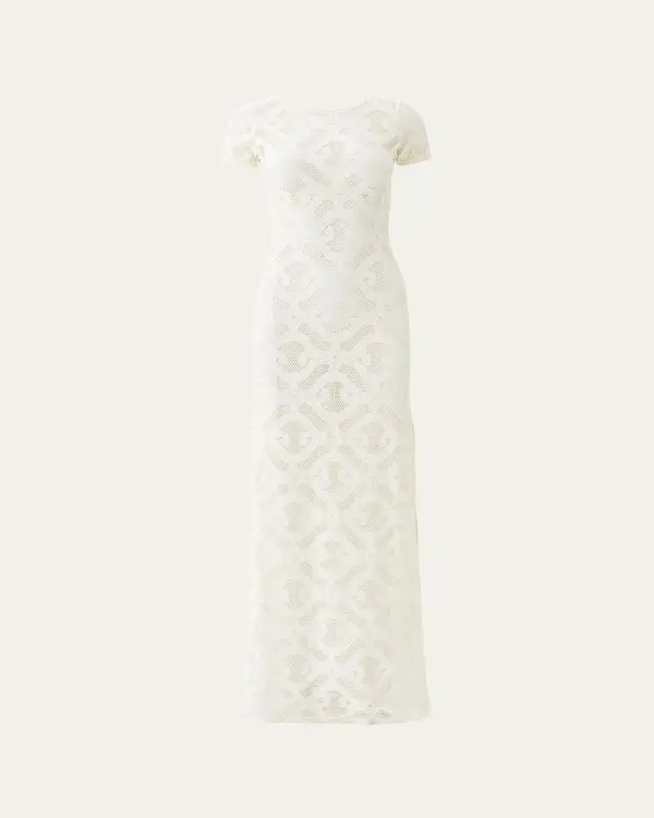 Melissa Odabash Briony Laser-cut Maxi Dress