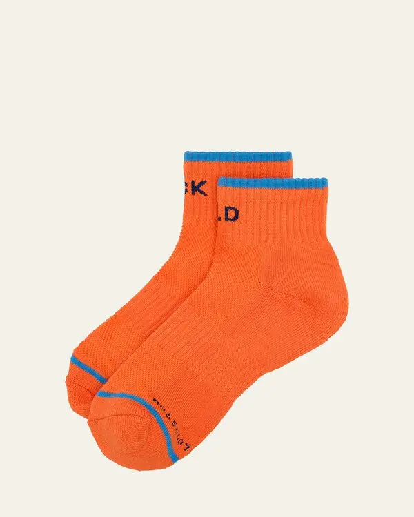 MOTHER The Baby Steps Ankle Socks - Orange