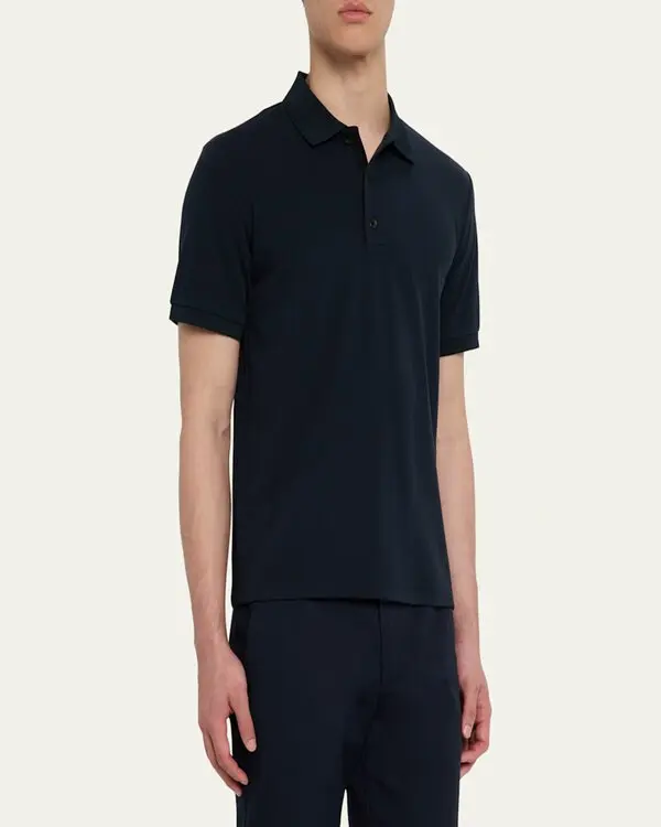 Rag & Bone Tech Stretch Pique Polo Shirt