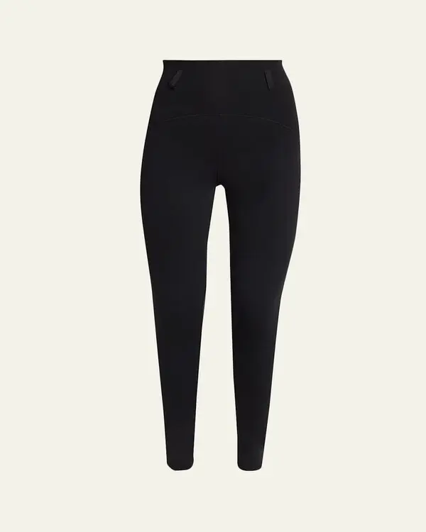 Alaïa High-rise Rib Yoke Leggings