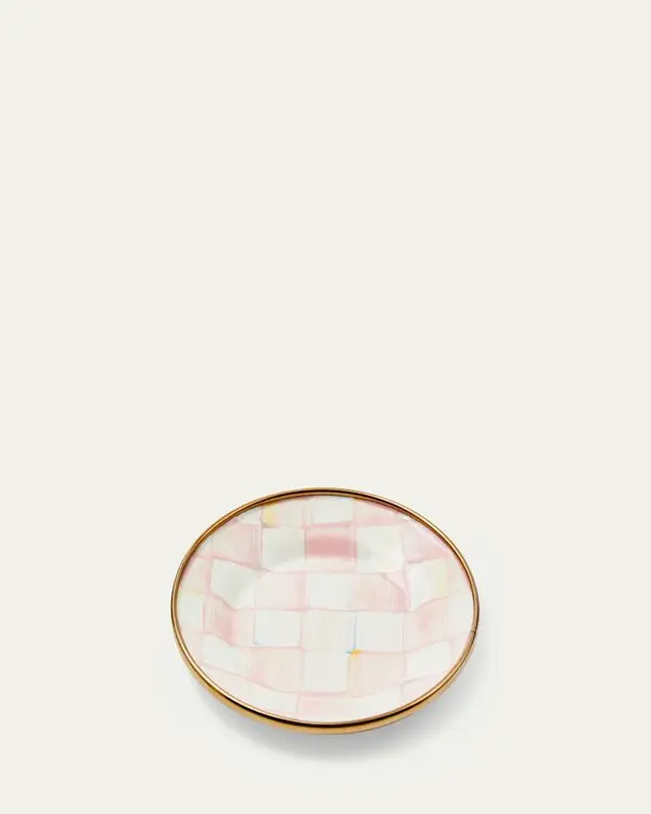 MACKENZIE-CHILDS Rosy Check Appetizer Plates, Set Of 4