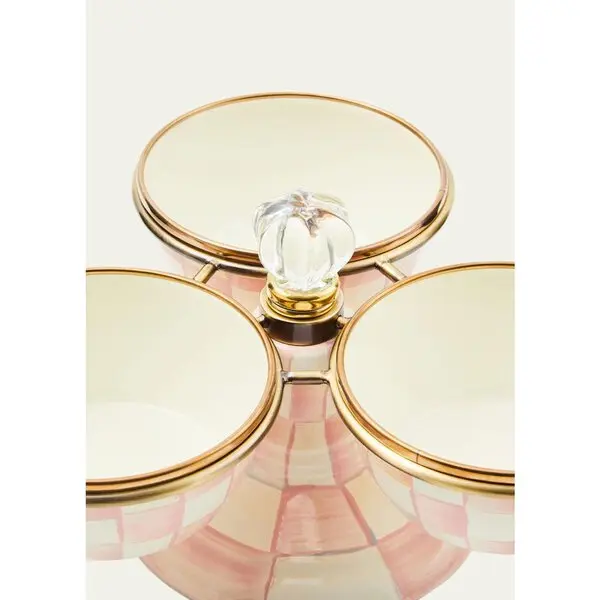 MACKENZIE-CHILDS Rosy Check Triplicity