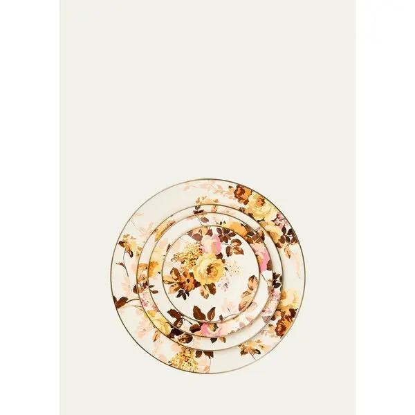 MACKENZIE-CHILDS Wild Rose White Dinner Plate