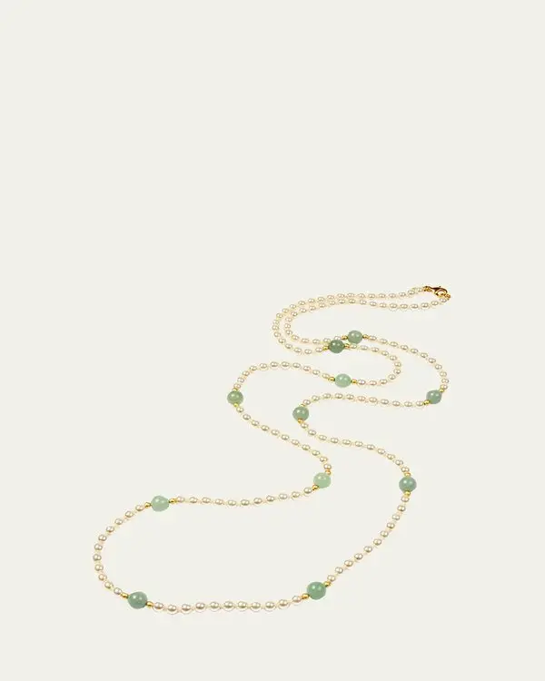 BEN-AMUN Beaded Long Necklace - Jade