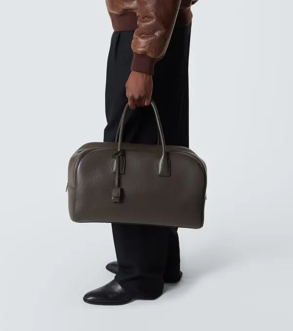 Saint Laurent Small Leather Duffle Bag - Brown