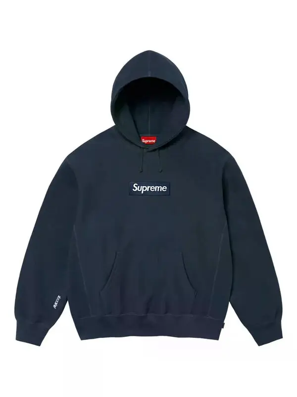 Supreme Box Logo Hooded Sweatshirt - Blue