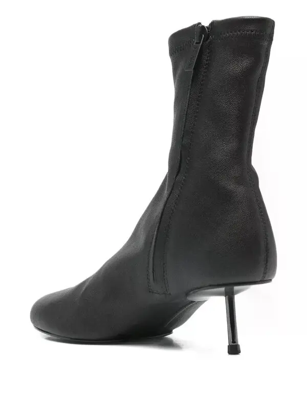ST. AGNI Leather Heel Boots
