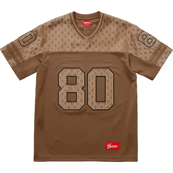 Supreme Monogram Football Jersey - Brown