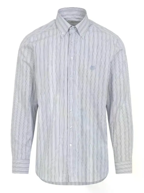 Etro Striped Logo-detail Shirt - White