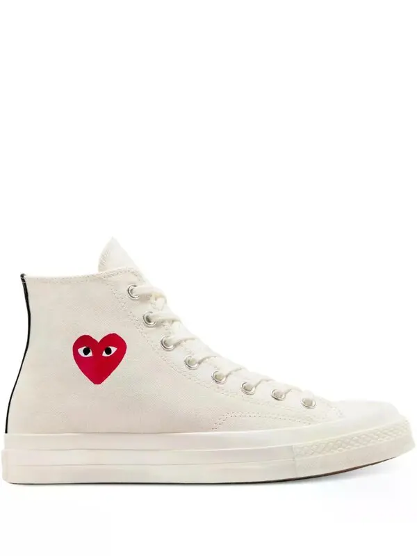 Play Comme Des Garcon Heart High-top Sneakers