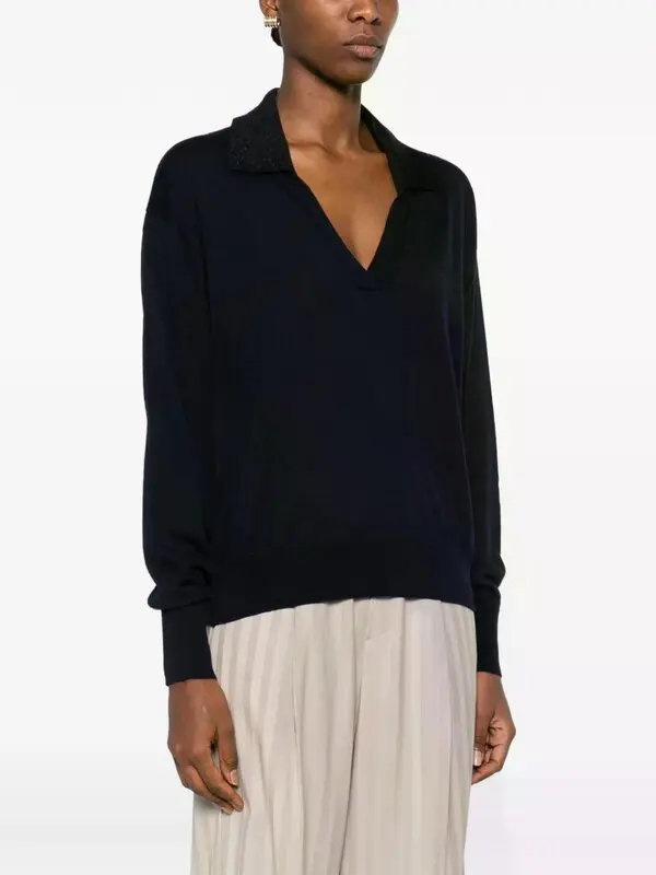 RAME V-neck Collared Sweater