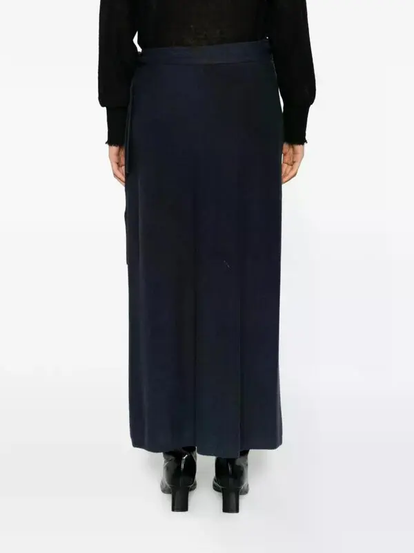 GRAN SASSO Tie-waist Midi Skirt