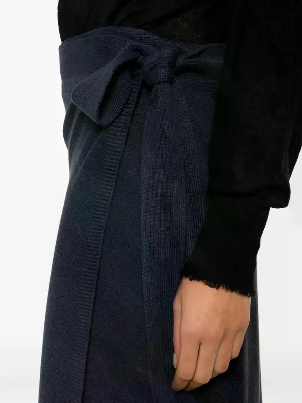 GRAN SASSO Tie-waist Midi Skirt